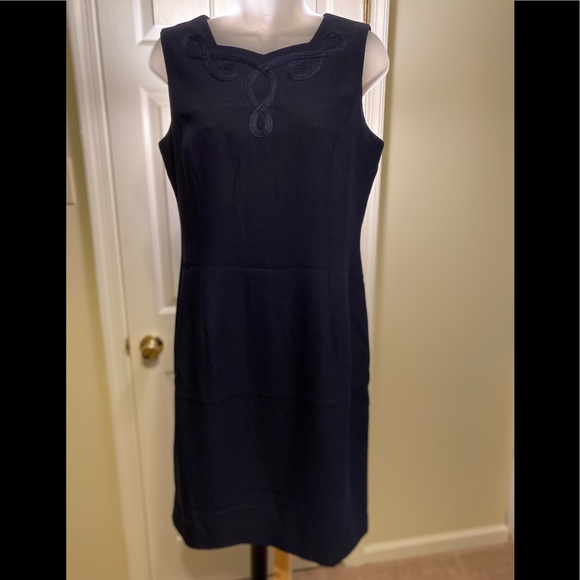 Kathy Che | Dresses | Kathy Che Lovely Navy Sleeveless Midi Dress ...